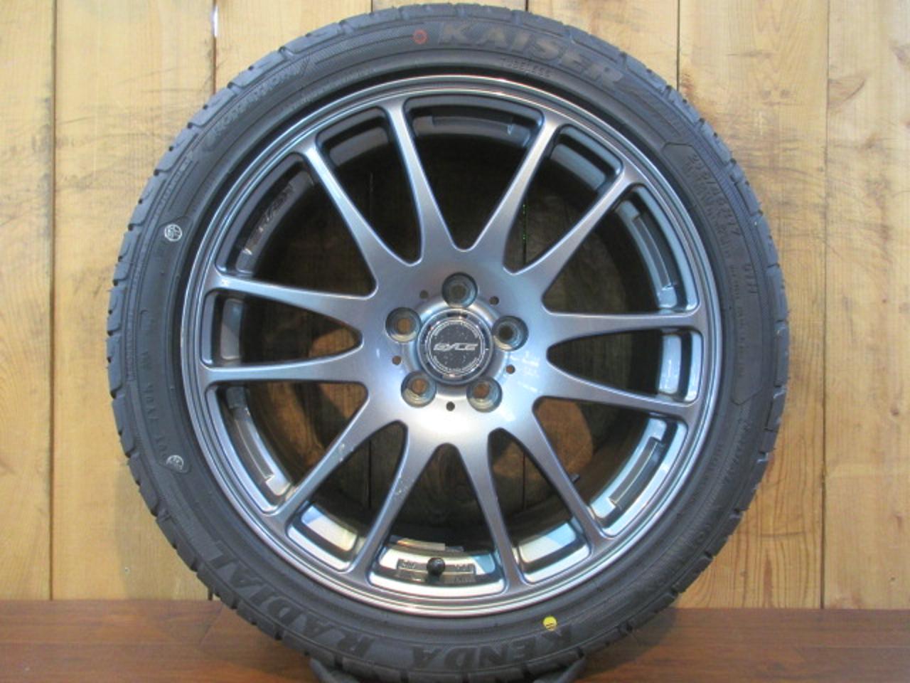 【未使用タイヤ付!!】weds GYLE ツイン6本スポーク・ガンメタ+KENDA KAISER KR20 4本セット | カー用品 タイヤ ...