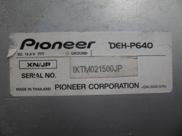 GT808-524 carrozzeria DEH-P640 1DIN:CDデッキ | 中古品 | アップガレージ 長野店 | カー用品 ...