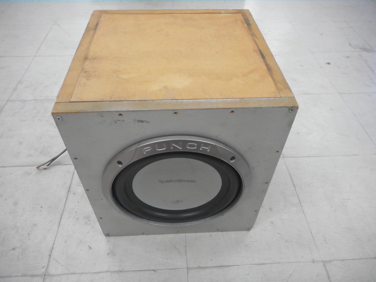 ワケアリ RockFord PUNCH P1 10インチサブウーファー 自作!?BOXおまけです。 | カー用品 スピーカー サブウーハー ...