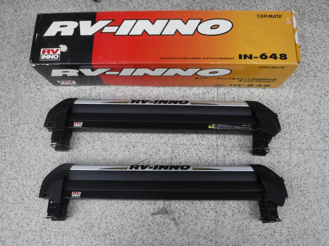 RV-INNO IN-648 スキースノボーキャリア | 中古品 | アップガレージ 尼崎インター店 | カー用品 キャリアを通販で購入する | 中古カー＆バイク用品の販売ならアップガレージ