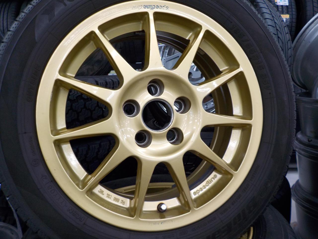 SPEED LINE コルセ チュリニ+YOKOHAMA BluEarth-A | カー用品 タイヤホイールセット 15インチタイヤホイール ...