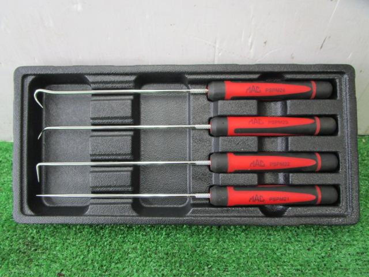 MAC TOOLS 4pc.ピックセット 【グリップも含めて全長248mm 4pcのロングタイプの精密ピックセット】 | 中古品 | アップガレージ 東村山店 | カー用品 メンテナンス 工具 ...