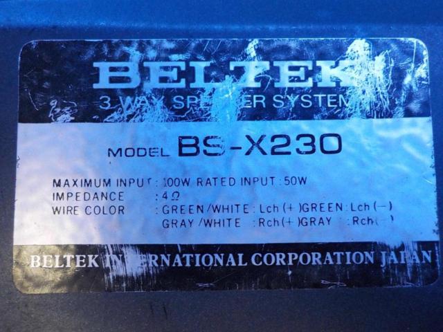 BELTEK BS-X230 | 中古品 | アップガレージ 越谷店 | カー用品 スピーカー 置型スピーカーを通販で購入する | 中古カー ...