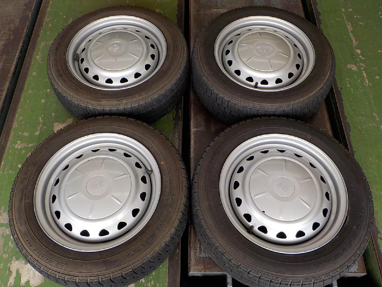 JECT スチールホイール + GOODYEAR ICENAVI ZEA2 | カー用品 スタッドレスタイヤホイールセット 15インチ ...