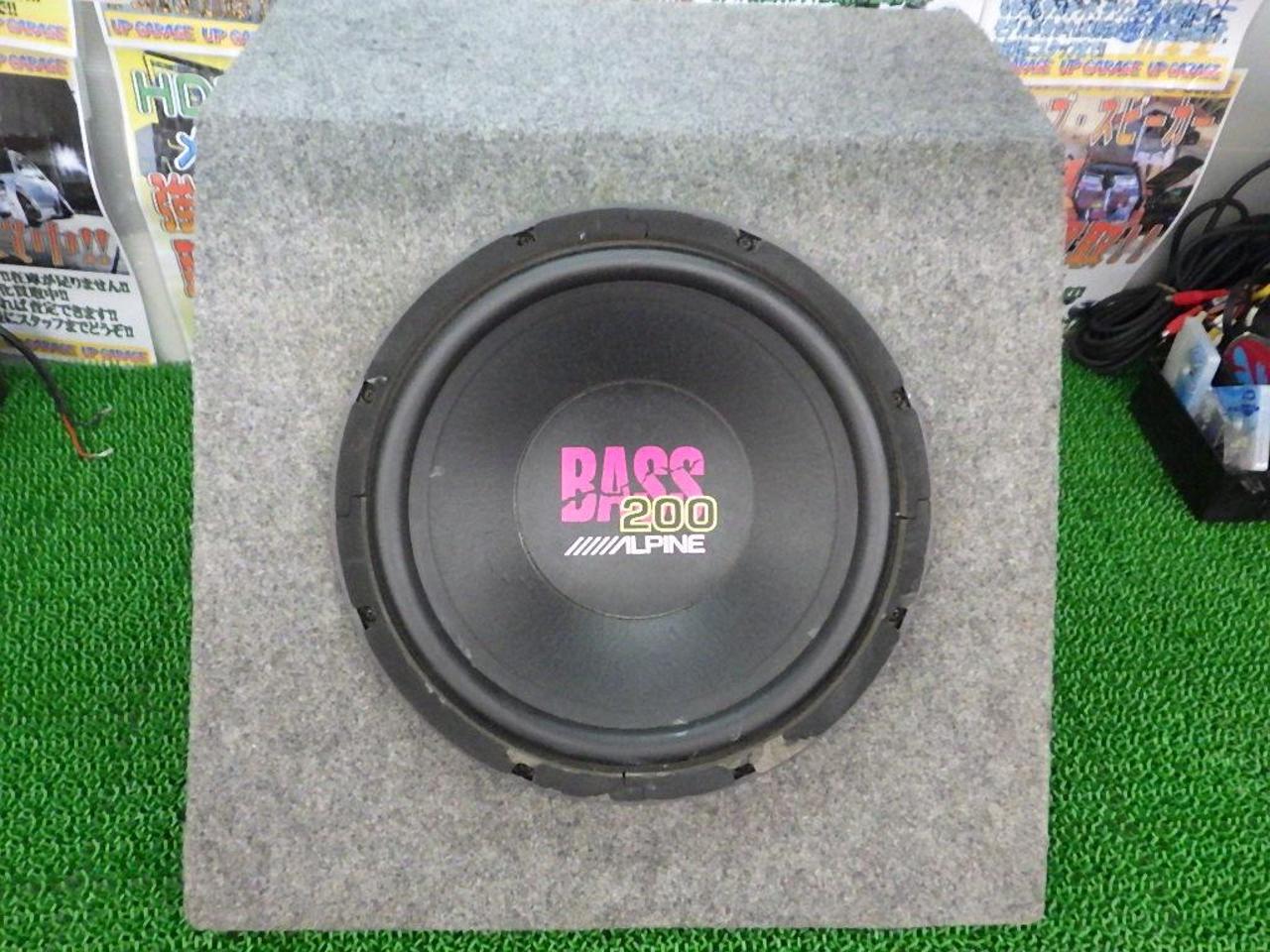ALPINE BASS 200 | カー用品 スピーカー サブウーハースピーカーBOX付を通販で購入する | 中古カー＆バイク用品の販売なら ...