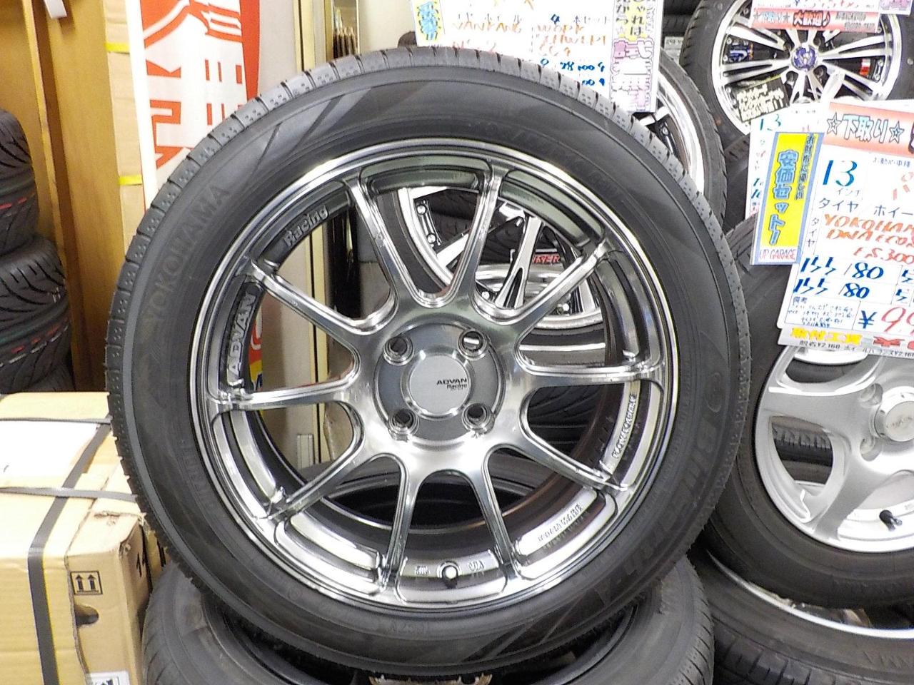 YOKOHAMA(ヨコハマ) ADVAN Racing(アドバンレーシング) RZ2 レーシンググロスブラック&リング + YOKOHAMA ...