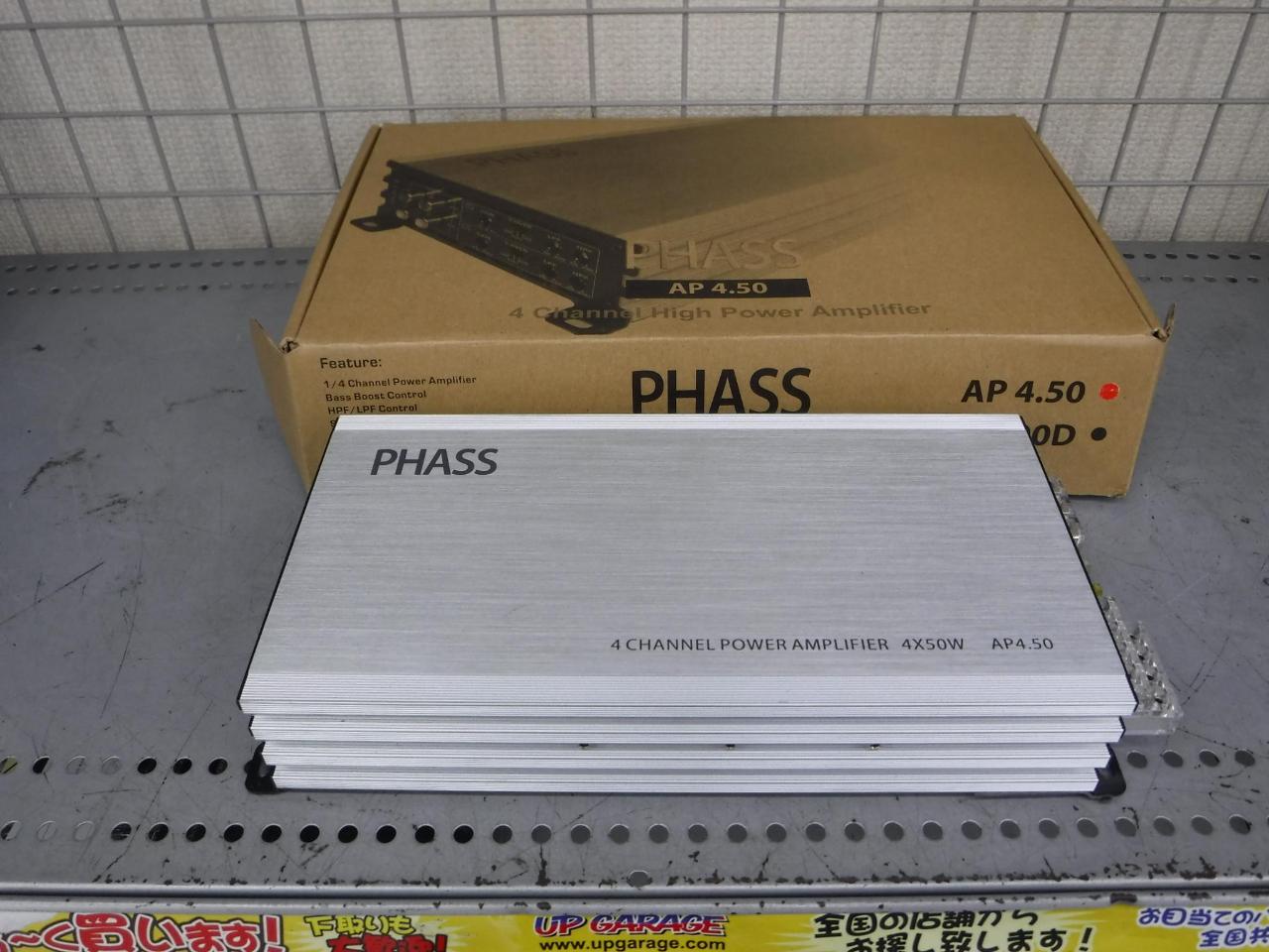 PHASS AP4.50 Hi-Fiパワーアンプ | カー用品 アンプを通販で購入する | 中古カー＆バイク用品の販売ならアップガレージ