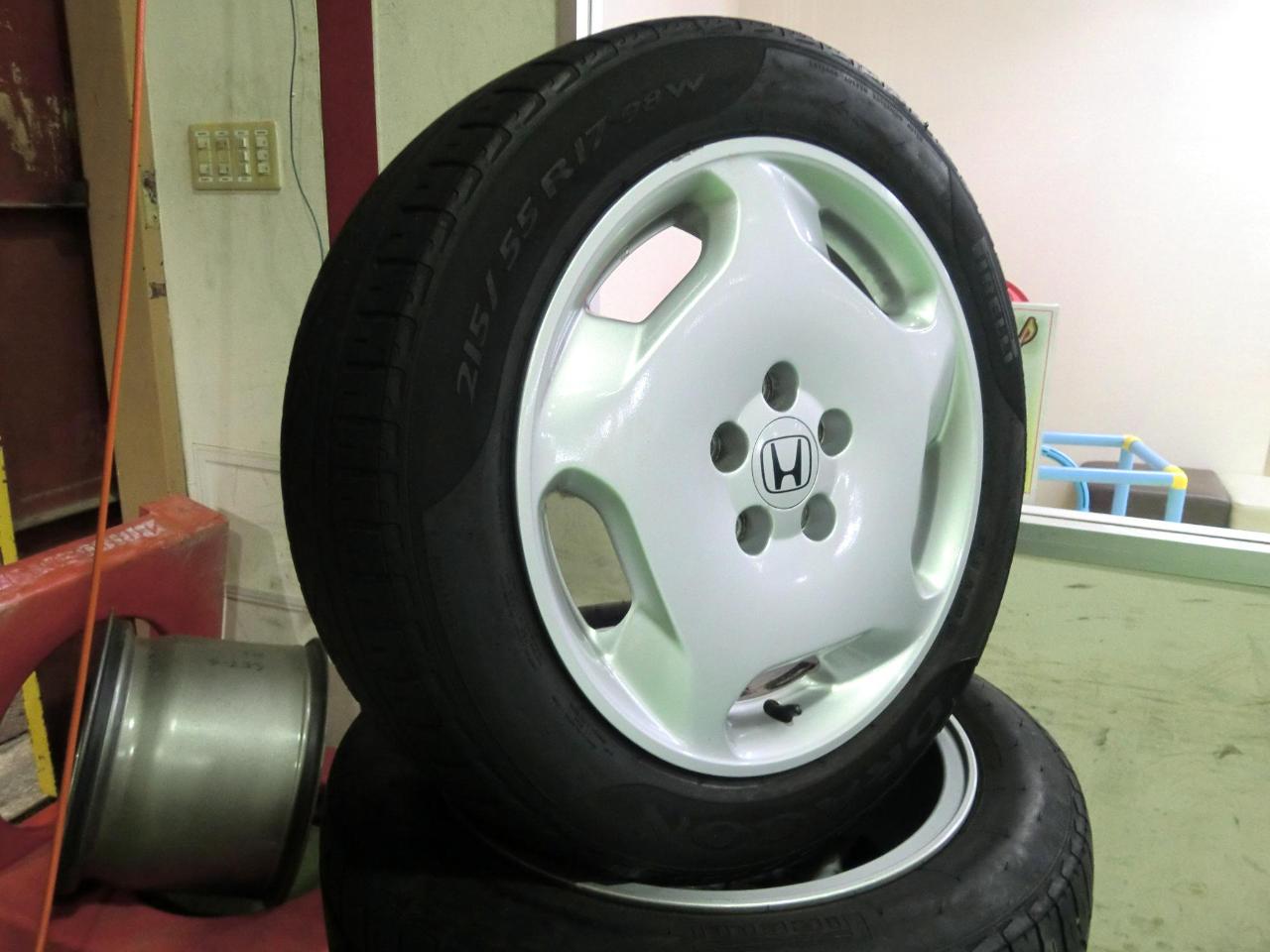 HONDA RA6/オデッセイ アブソルート純正ホイール + PIRELLI DRAGON | カー用品 タイヤホイールセット 17インチ ...