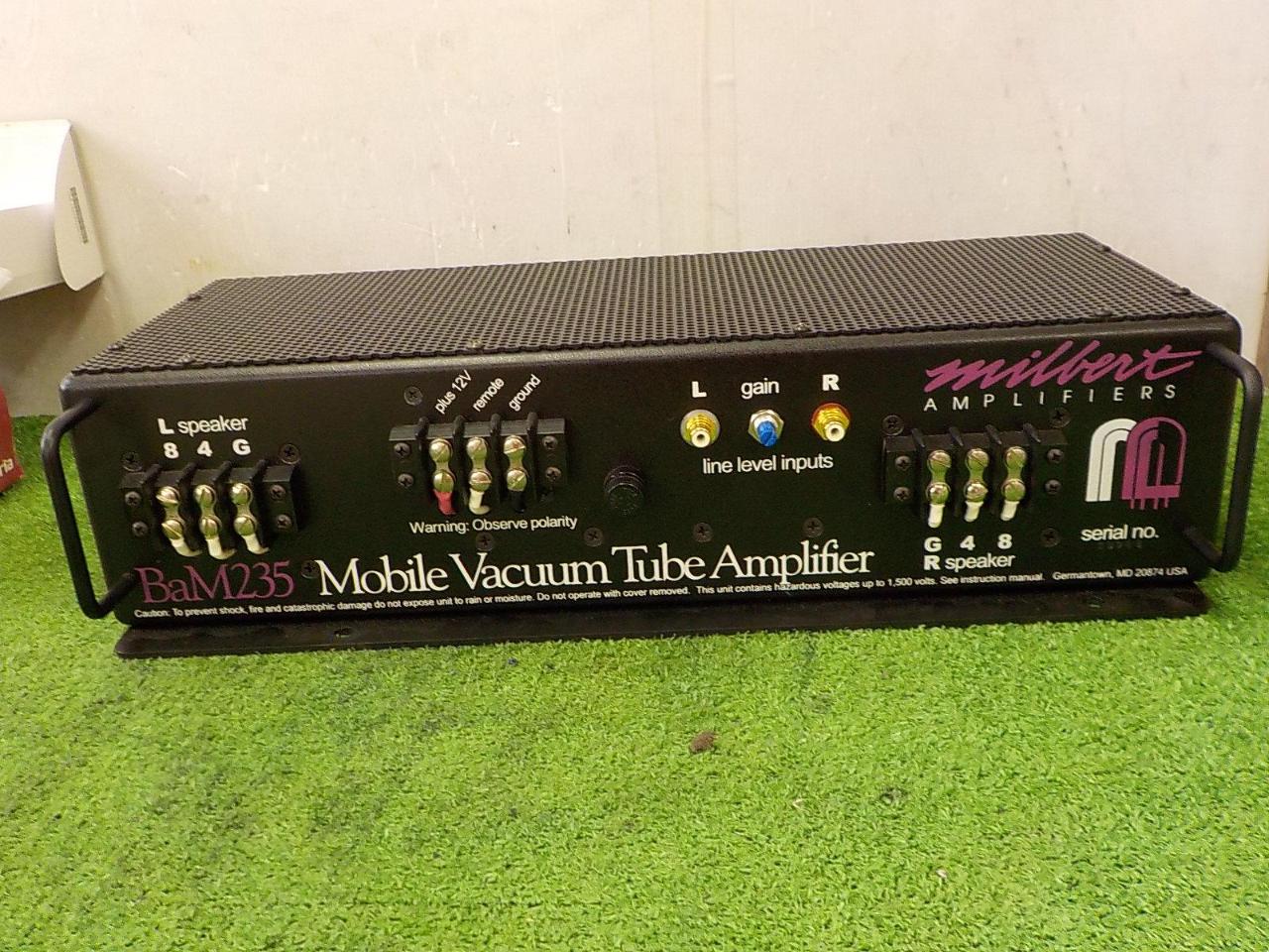 milbert amplifiers BaM-235ab 【超希少!!ライフサイクル10年のUSパテント真空管デザイン。世界で唯一のカー ...