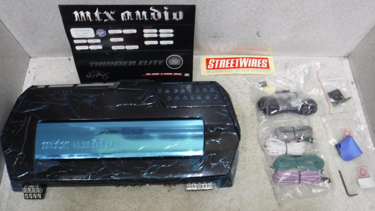 MTX AUDIO THUNDER ELITE TE1004 | 新古品 | アップガレージ 美原北インター店 | カー用品 アンプを通販で ...