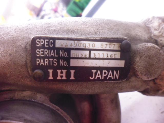 IHI RHX6(RX6タービン・F1タービン) | 中古品 | アップガレージ 石巻店 | カー用品 過給機系 タービンを通販で購入する | 中古カー＆バイク用品の販売ならアップガレージ