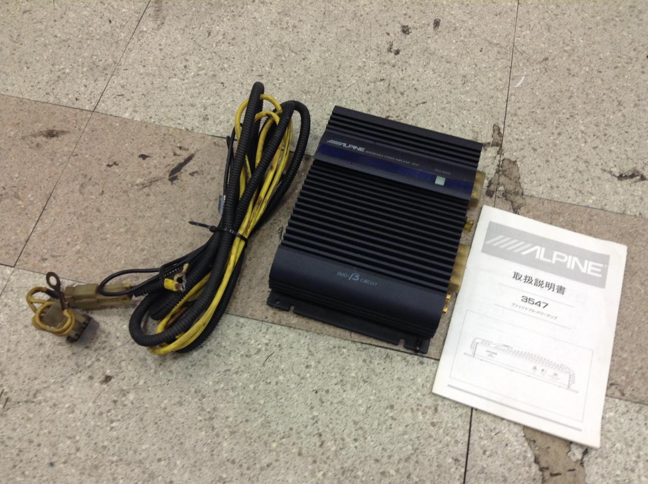 ALPINE パワーアンプ3547 | カー用品 アンプを通販で購入する | 中古カー＆バイク用品の販売ならアップガレージ