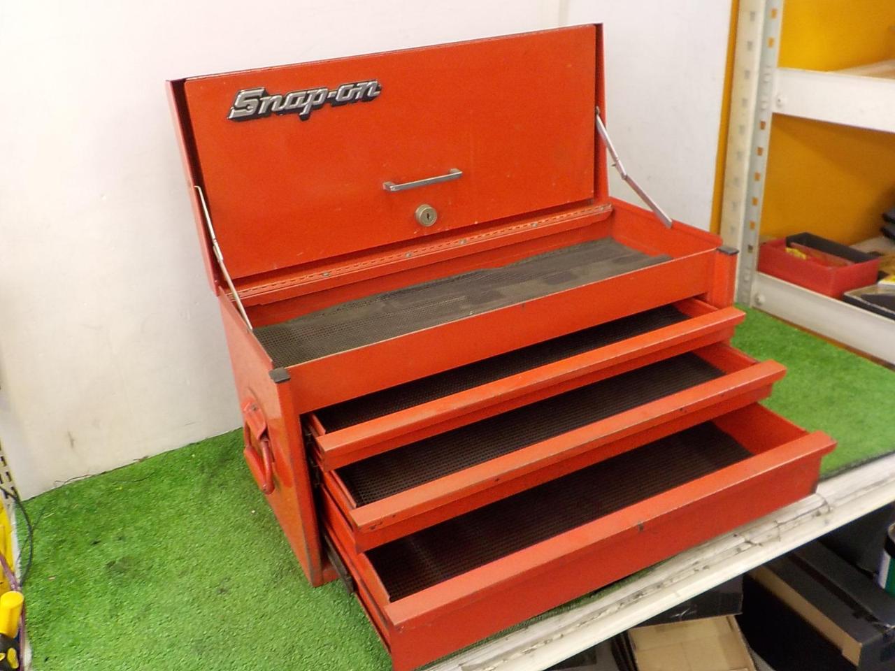 Snap-on KRA-53D TOP TOOL BOX CHEST CABINET 3 DRAWERS FLIP LOCK LID ※鍵欠品 ...