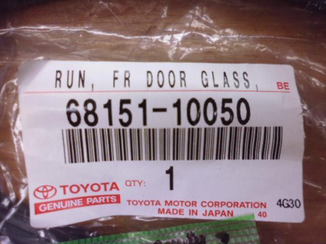 TOYOTA 純正ドアガラスラン (純正品番:68151-10050・68141-10200) 左右セット | わけあり | アップガレージ ...