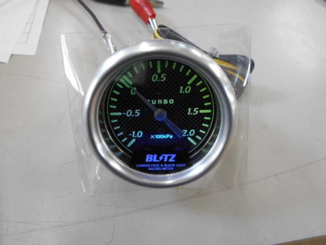 BLITZ CARBON FACE&BLACK LIGHT RACING METER 機械式ブースト計 | 中古品 | アップガレージ 松江浜乃木店 | カー用品 メーター系 メーターを通販で ...
