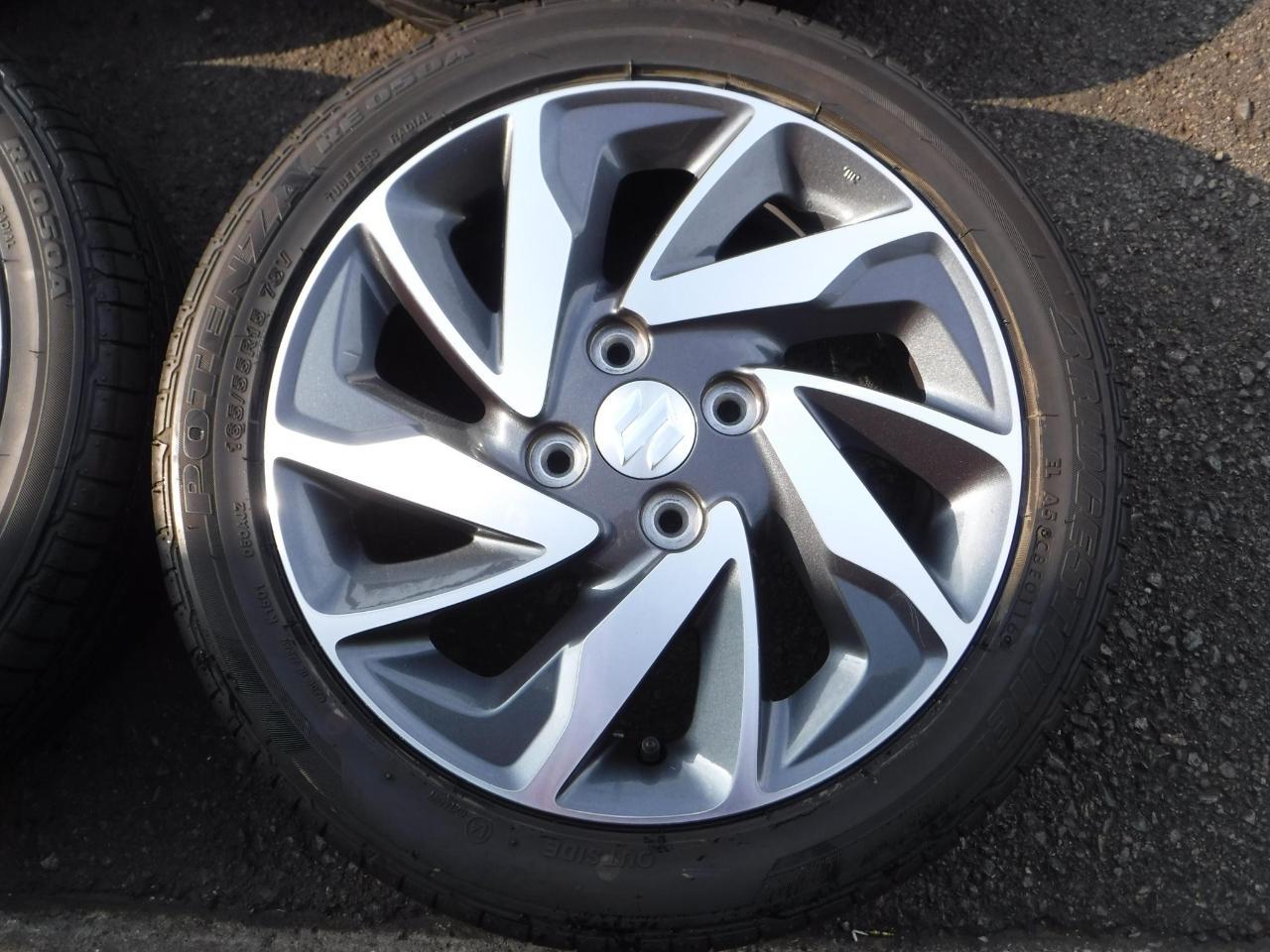 ①スズキ純正(SUZUKI) スペーシアカスタム純正 / BRIDGESTONE POTENZA RE050A | カー用品 タイヤホイールセット 15インチタイヤホイールセットを通販で購入 ...
