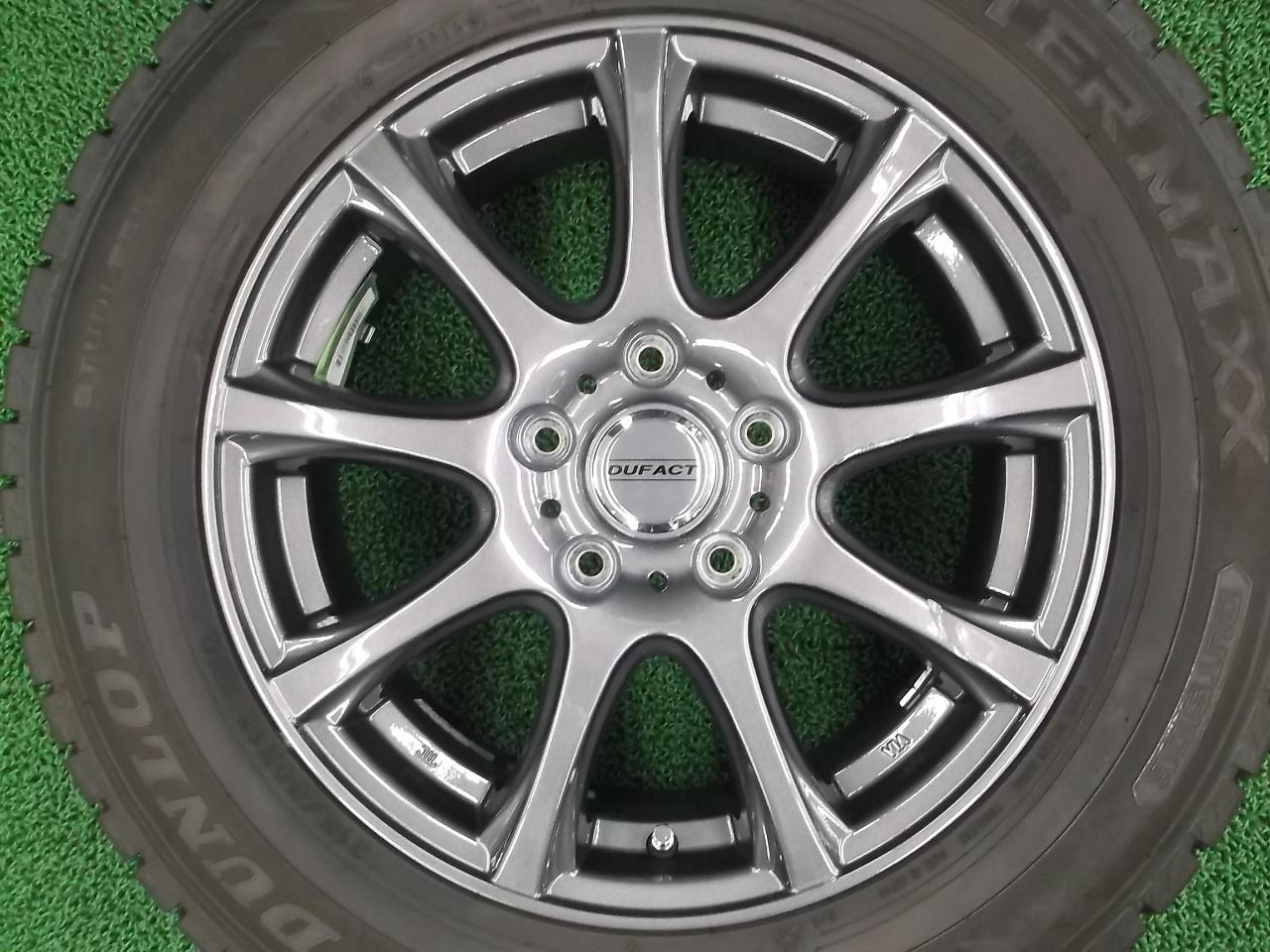 DUNLOP(ダンロップ) DUFACT DS9 + DUNLOP WINTERMAXX WM02 | カー用品 スタッドレスタイヤホイールセット 16インチスタッドレスタイヤホイールセットを ...