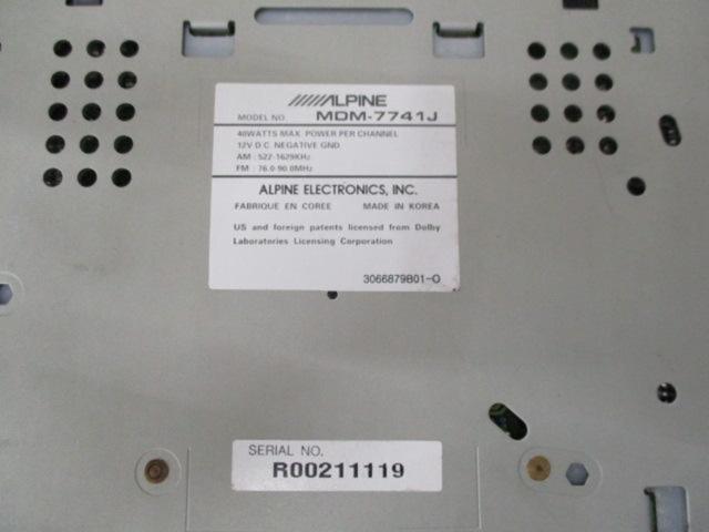 ALPINE MDM-7741J | カー用品 ヘッドユニット MDチューナーを通販で購入する | 中古カー＆バイク用品の販売ならアップガレージ