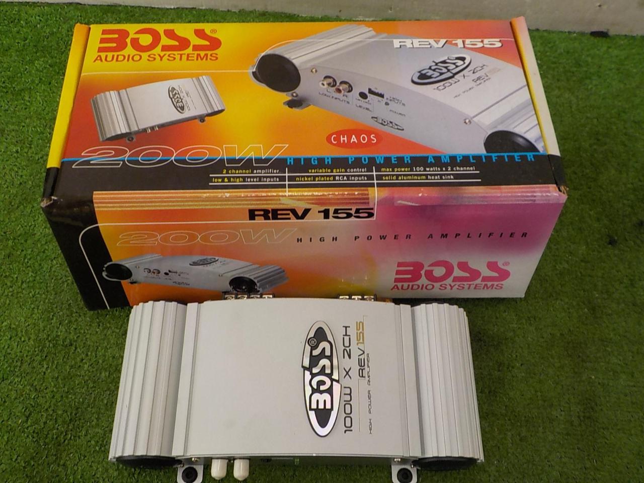 BOSS AUDIO Chaos Series REV-155 フルレンジ用/スピーカー入力対応 2ch小型パワーアンプ 確認開封済 未使用品 ...