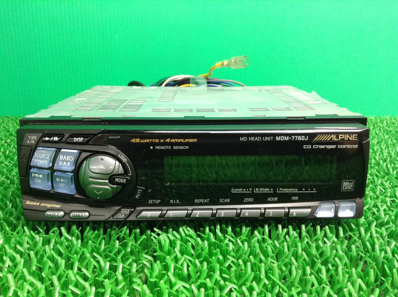 ALPINE MDM-7760J♪2001年モデル/MDLP再生/RCA音声出力搭載モデル♪ | カー用品 ヘッドユニット MDチューナーを ...