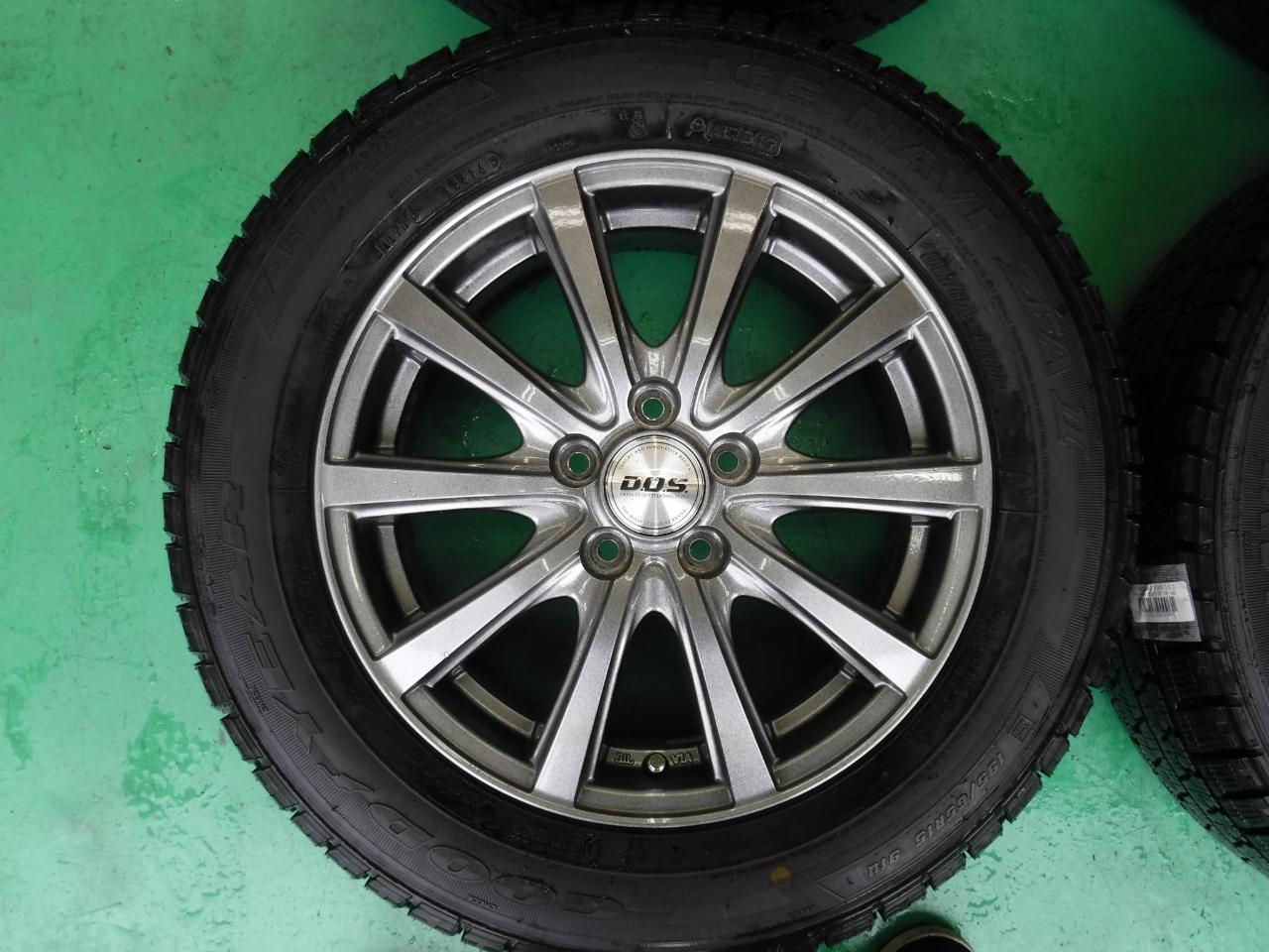 BADX(バドックス) D.O.S.(ディーオーエス) SE-10R +GOODYEAR ICE NAVI ZEAⅡ | カー用品 スタッドレスタイヤホイールセット 15インチスタッドレス ...