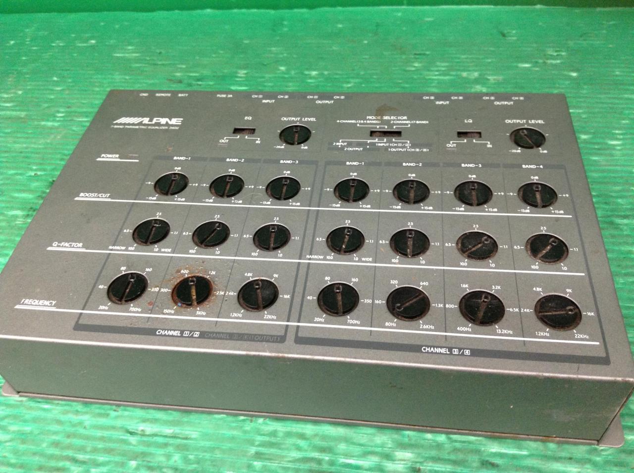 ALPINE 3402 7バンドパラメトリックイコライザー | 中古品 | アップガレージ ホイールズ相模原陽光台店 | カー用品 アンプ ...