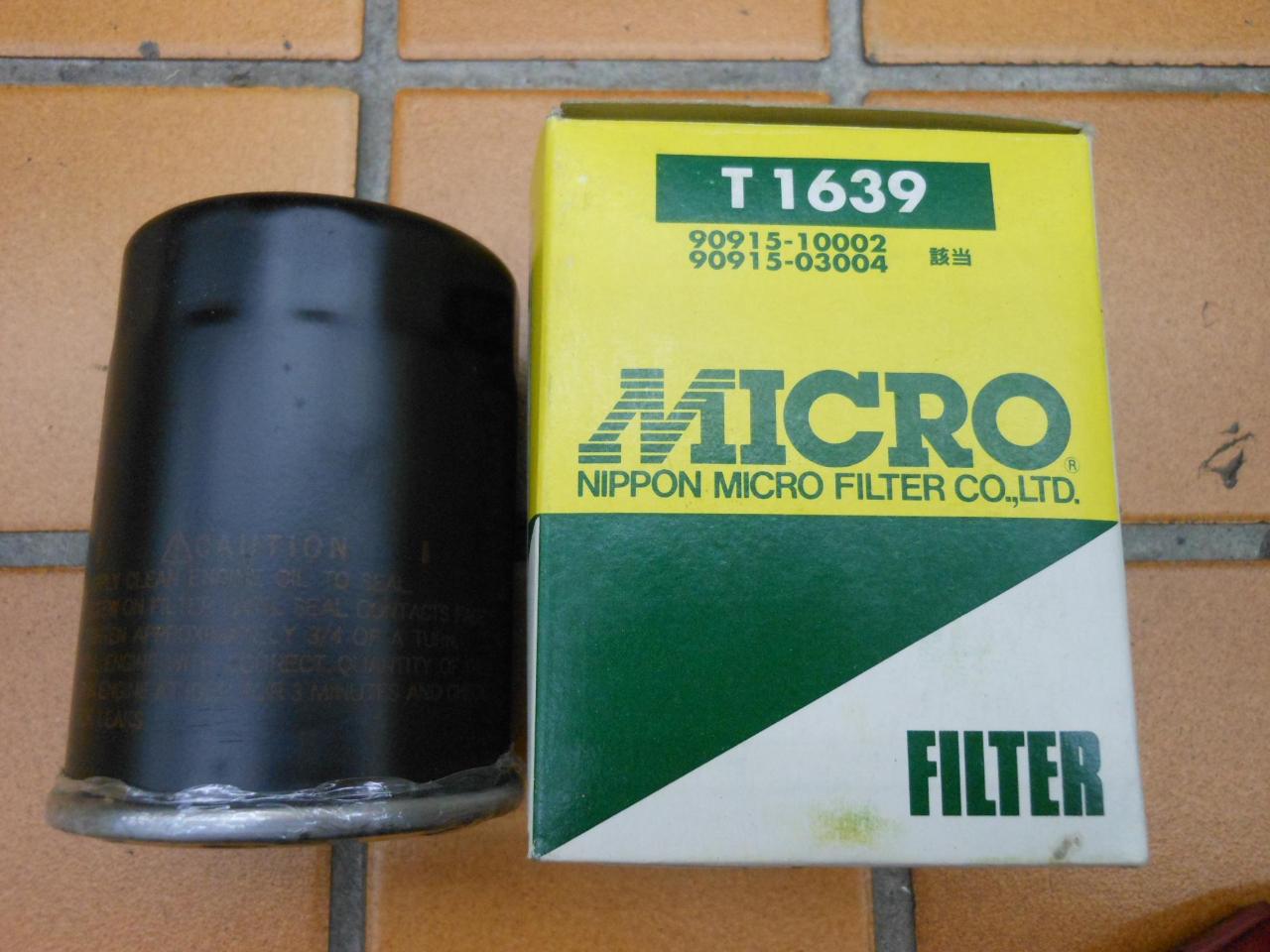 ★☆値下げしました★☆ MICRO オイルフィルター T1639 | カー用品 メンテナンス その他メンテナンスを通販で購入する | 中古カー＆バイク用品の販売ならアップガレージ