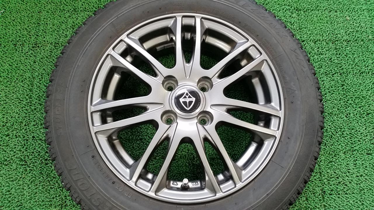 weds(ウェッズ) VELVA(ヴェルヴァ) ZS + BRIDGESTONE BLIZZAK VRX | カー用品 スタッドレスタイヤホイールセット 14インチスタッドレスタイヤホイール ...