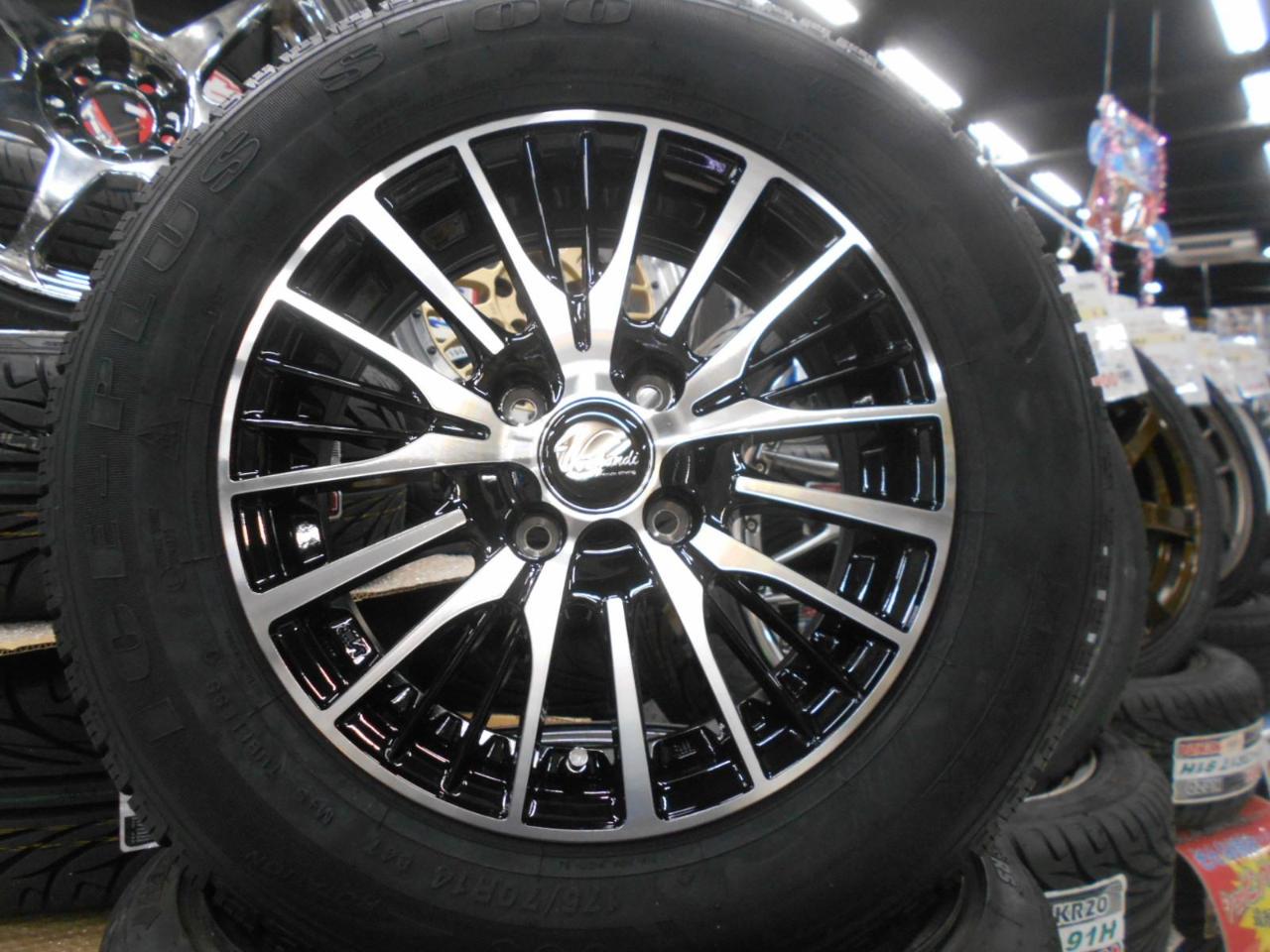 【未使用スタッドレスタイヤホイールセット!!】Verthandi YH-S25 アルミホイール+ZEETEX ICE-PLUS S100 ...