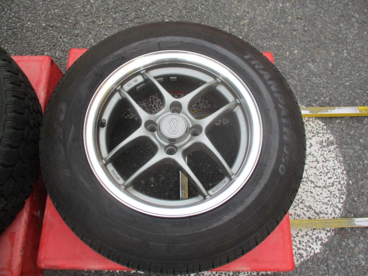 ENKEI CPS2 井型ホイール + DUNLOP ENASAVE EC203 + TOYO TRANPATH J50 | 中古品 ...