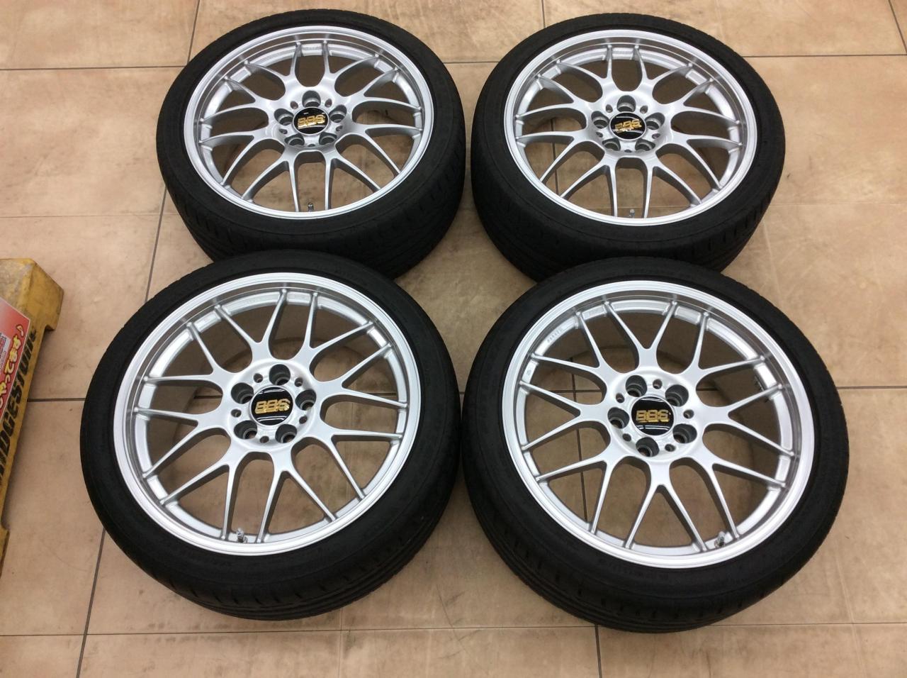 BBS RG-R(RG790+RG788) ダイヤモンドシルバー + BRIDGESTONE POTENZA S001☆美品BBS入荷しました☆ | カー用品 タイヤホイールセット 19インチ ...