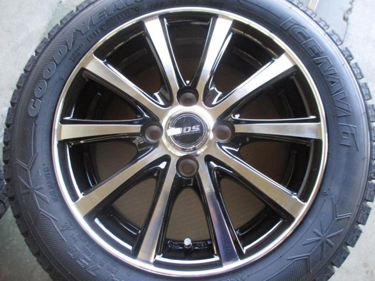 BADX(バドックス) D.O.S.(ディーオーエス) SE-10R BP-EDITION + GOODYEAR ICE NAVI 6 | カー用品 スタッドレスタイヤホイールセット 14 ...