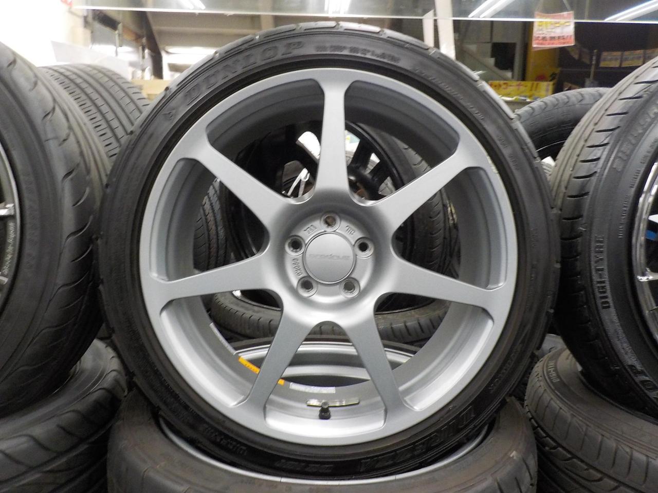BRIDGESTONE Prodrive GC-07J + DUNLOP DIREZZA DZ101 | カー用品 タイヤホイールセット 18 ...