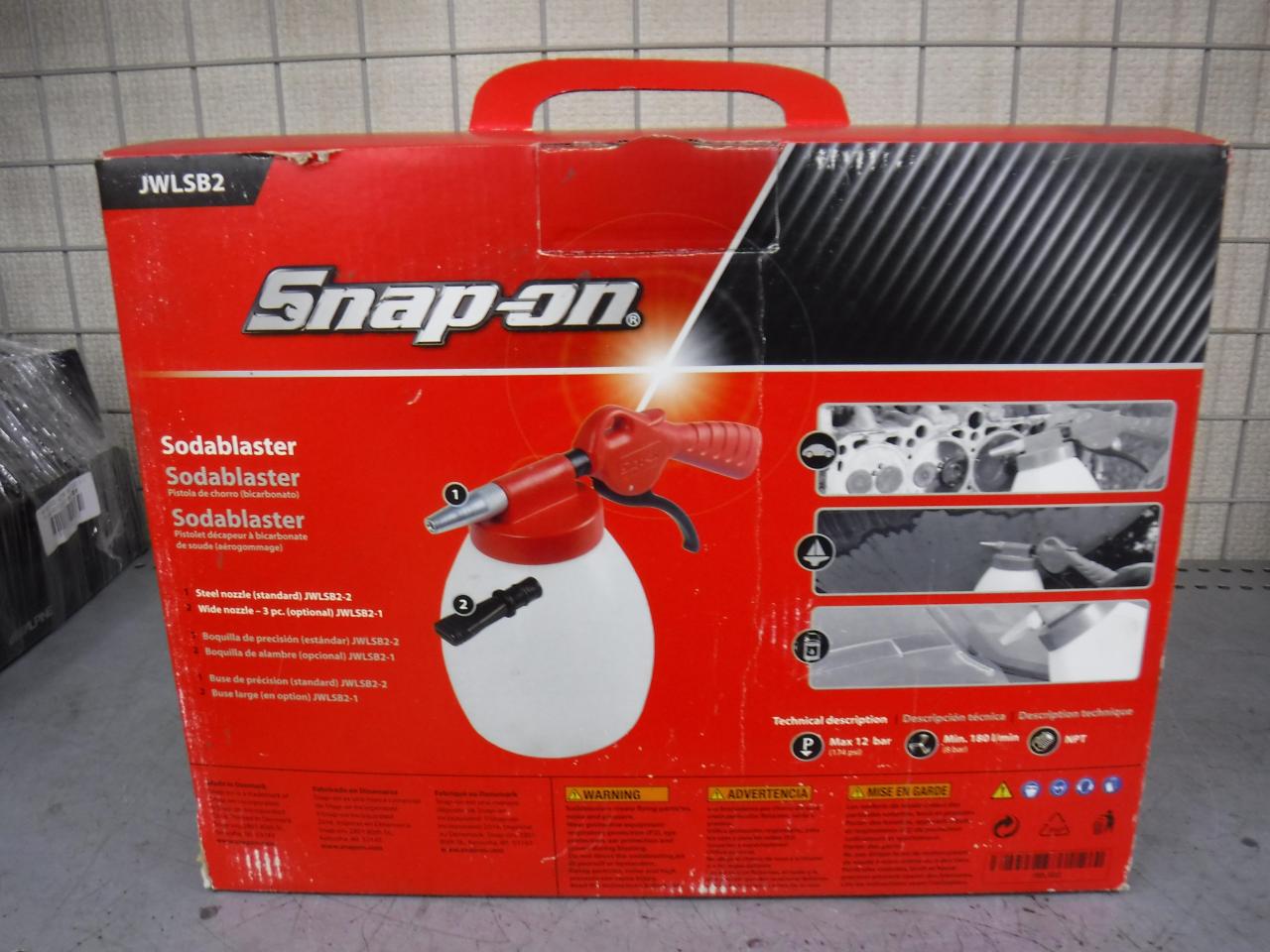 Snap-on SODA-BLASTER(JWLSB2) | 中古品 | アップガレージ 尼崎インター店 | カー用品 メンテナンス 工具を ...