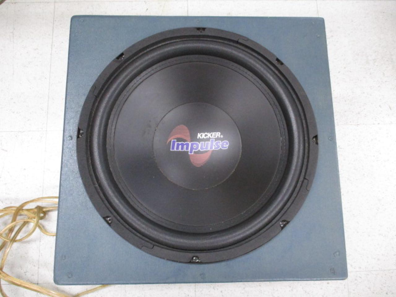 KICKER(キッカー) Impulse 12インチ 自作BOX付ウーファー | カー用品 スピーカー サブウーハースピーカーBOX付を通販で ...