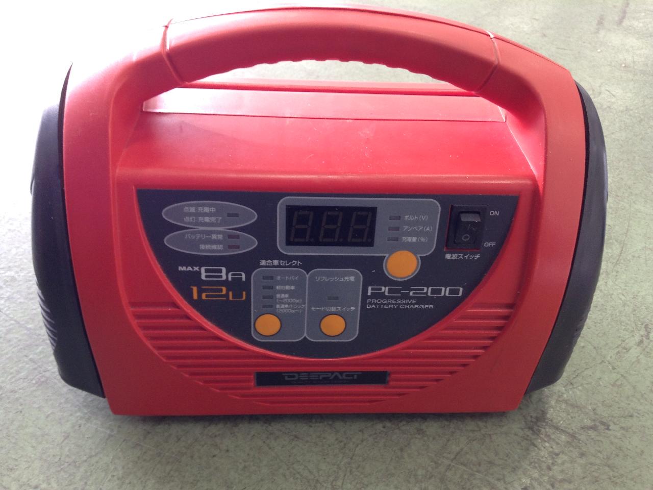 DEEPACT PC-200 バッテリー充電器 | カー用品 メンテナンス その他メンテナンスを通販で購入する | 中古カー＆バイク用品の販売ならアップガレージ