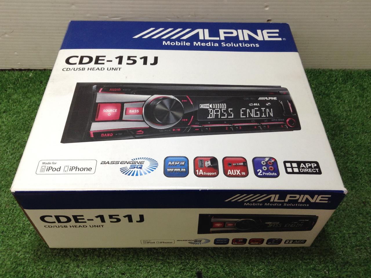 ALPINE(アルパイン) CDE-151J | カー用品 ヘッドユニット CDチューナーを通販で購入する | 中古カー＆バイク用品の販売なら ...