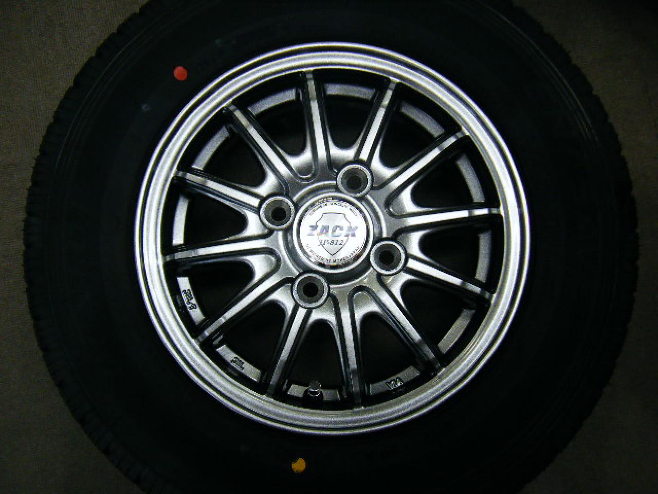 JAPAN SANYO(ジャパン三陽) ZACK JP-812 +DUNLOP(ダンロップ) ENASAVE VAN01 145R12 6PR 4本セット | カー用品 タイヤホイールセット ...