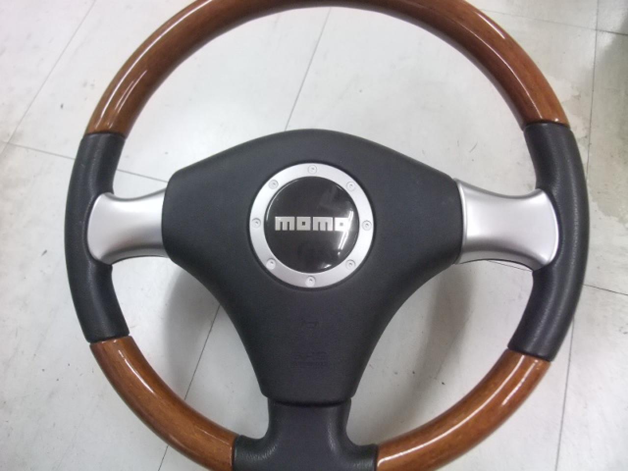 ダイハツ 純正OP MOMOウッドステアリング ミラジーノ L650/L660 | カー用品 インテリア ステアリングを通販で購入する ...