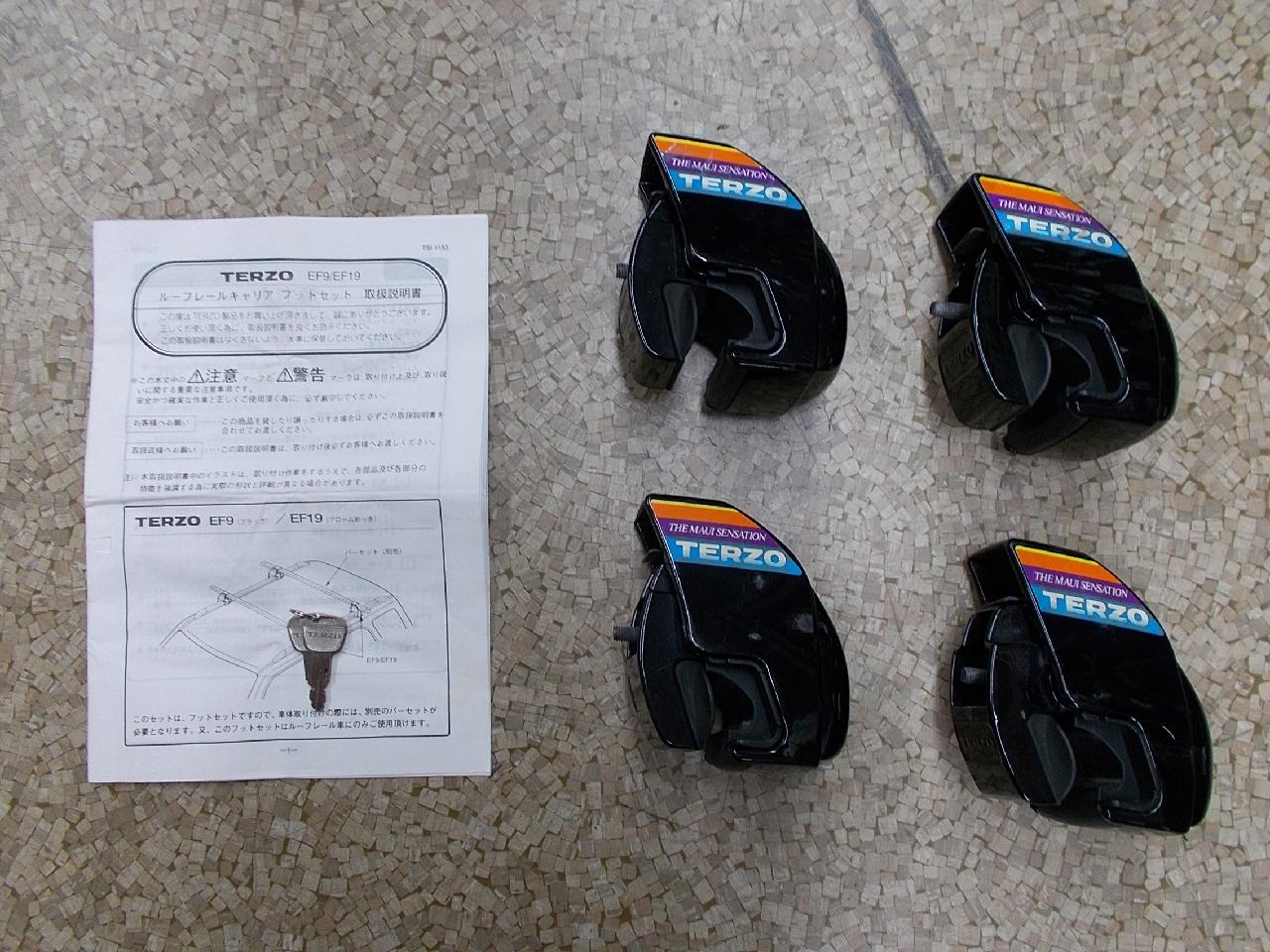 TERZO EF9 ルーフキャリアフット | カー用品 キャリアを通販で購入する | 中古カー＆バイク用品の販売ならアップガレージ