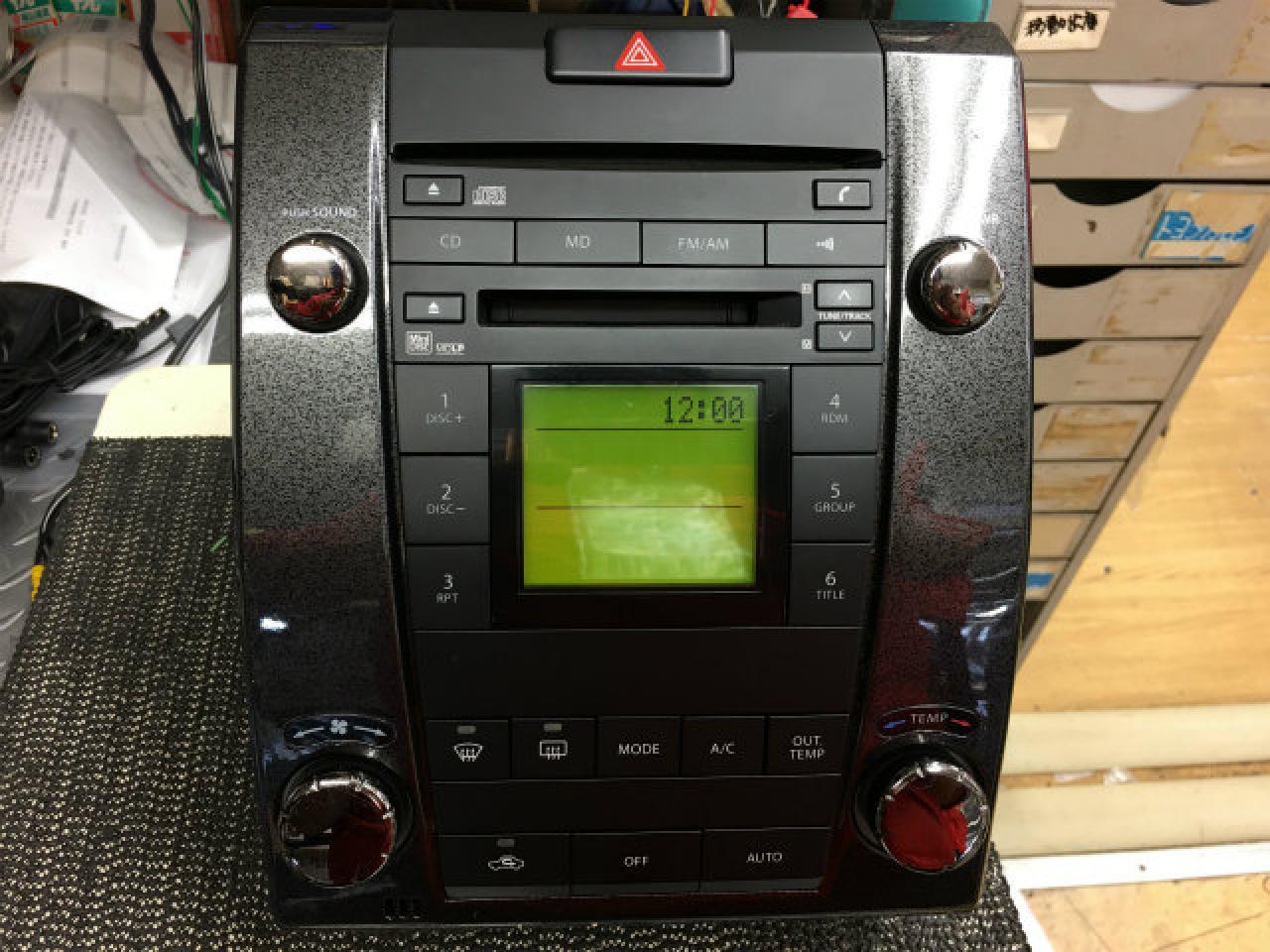 スズキ MH22S ワゴンRスティングレー純正 オートエアコンパネル一体型異形オーディオ 【PS-4122J-C/39101-65K22】 | カー用品 ヘッドユニット MD+CDを通販で購入 ...