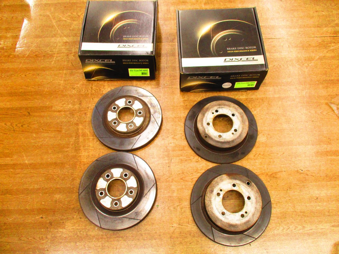 DIXCEL BRAKE DISC ROTOR SDtype(ブレーキスリットディスクローター) ★フロント･リアセット | 中古品 ...