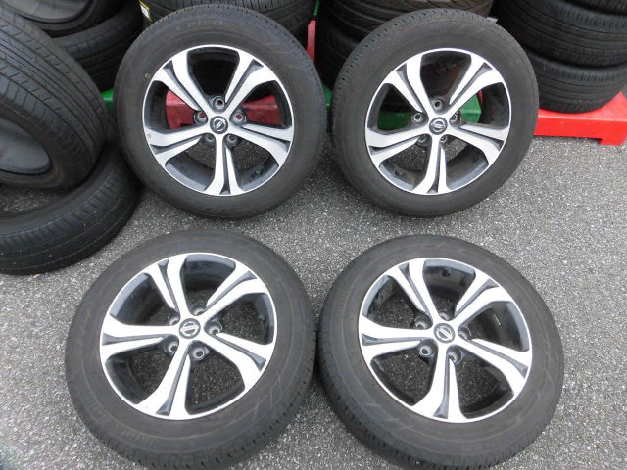 日産純正(NISSAN) 日産純正 TB17シルフィ純正16インチアルミホイール ガンメタ、ポリッシュ+BRIDGESGTONE ECOPIa ...