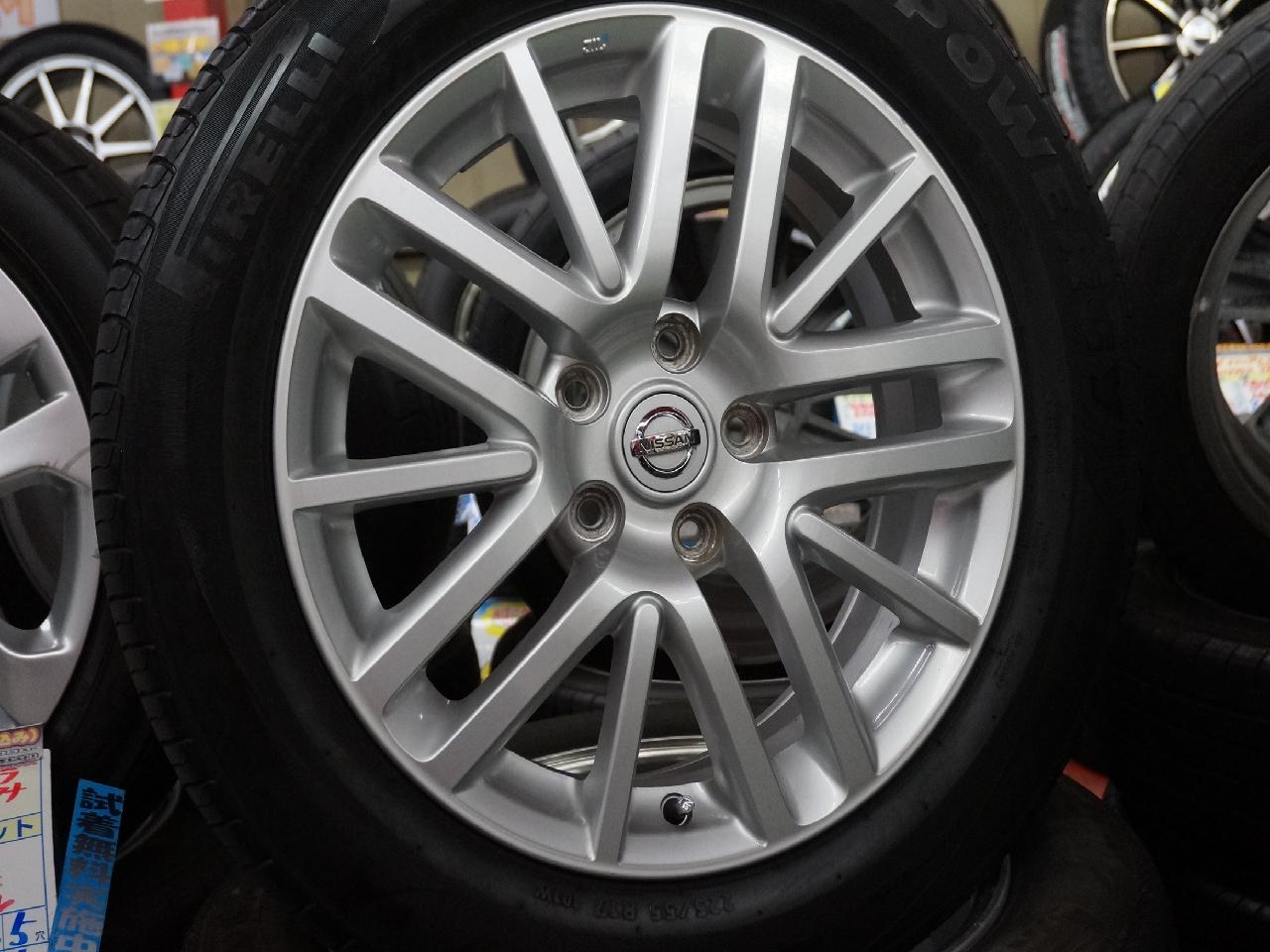 NISSAN Y50/フーガ 前期純正ホイール + PIRELLI POWERGY | 中古品 | アップガレージ ホイールズ厚木インター店 ...