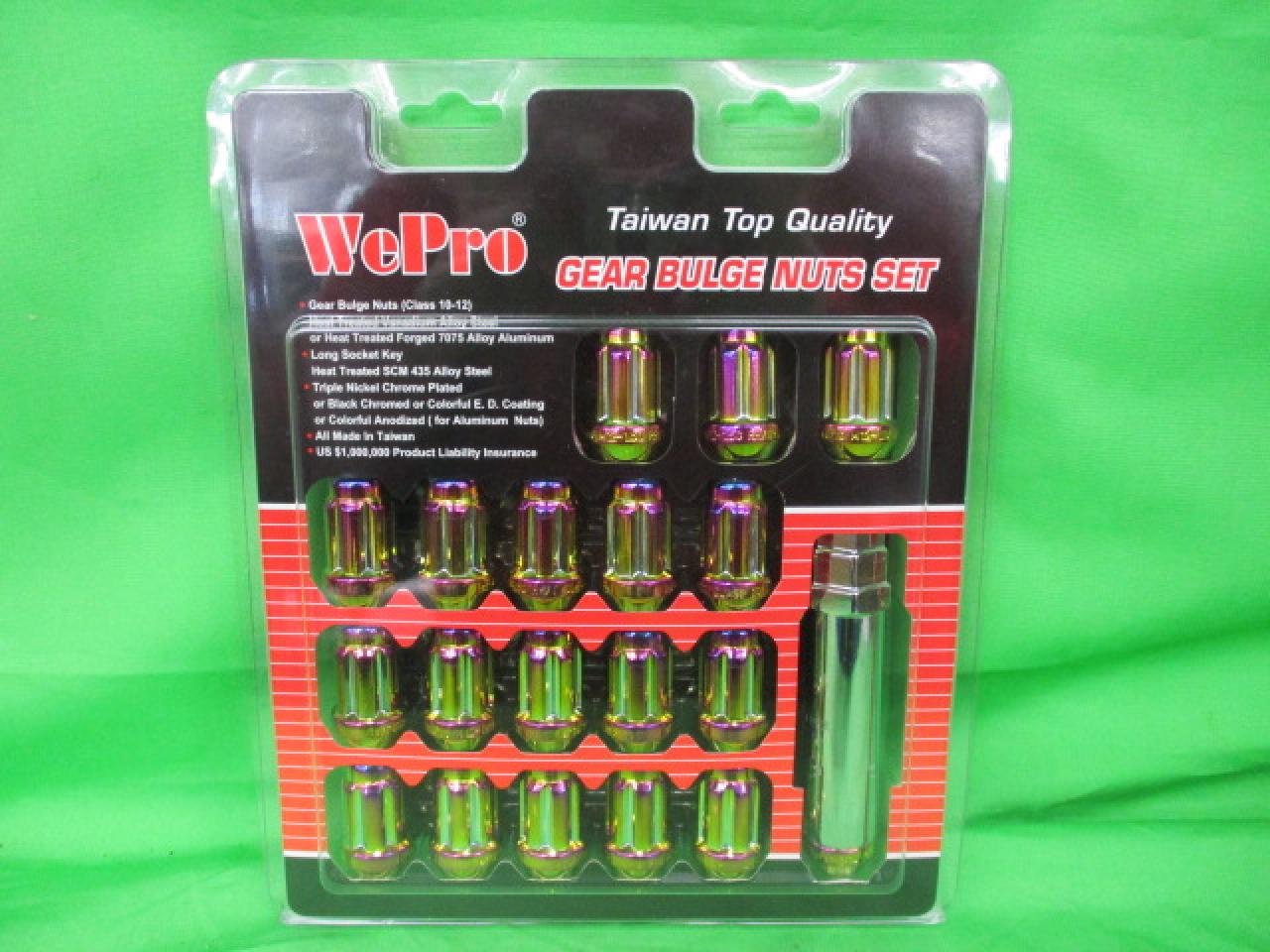 WEPRO GEAR BULGE 取付ロックナットセット | 新古品 | アップガレージ 小田原東インター店 | カー用品 タイヤホイール関連 取付ナットを通販で購入する | 中古カー＆バイク ...