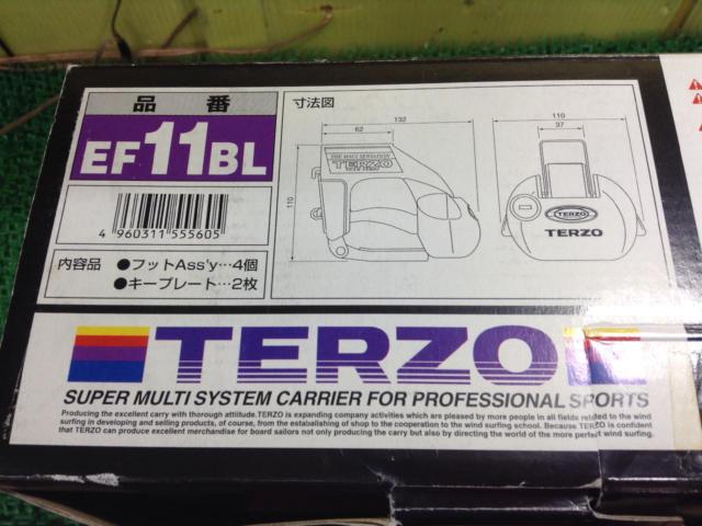 TERZO EF11BL ルーフレール車用フット | 新古品 | アップガレージ 千葉中央店 | カー用品 キャリアを通販で購入する | 中古カー＆バイク用品の販売ならアップガレージ