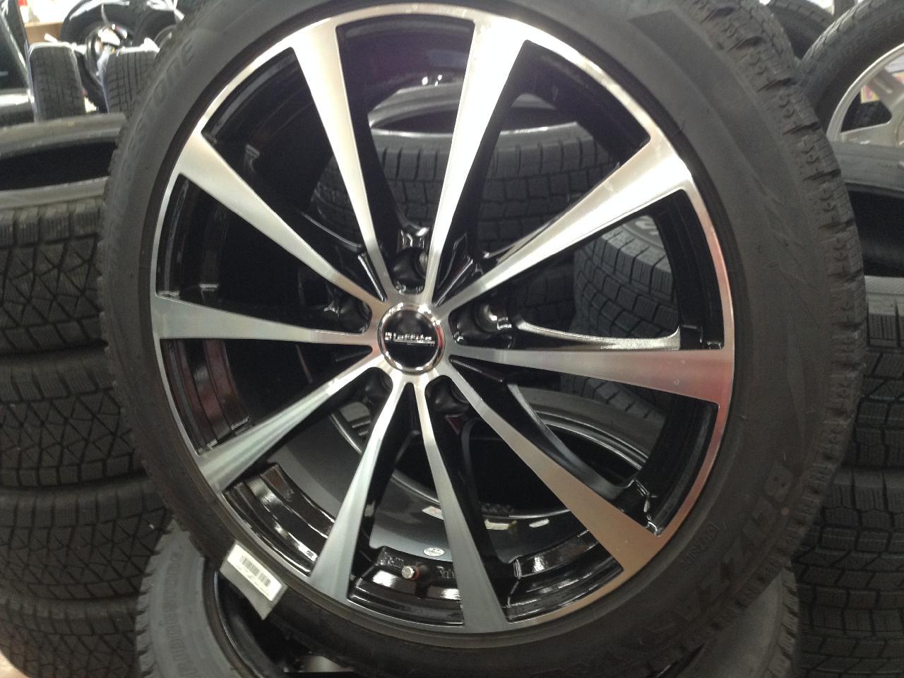 HOT STUFF(ホットスタッフ) Laffite(ラフィット) LE-03 + BRIDGESTONE BLIZZAK VRX2 | カー用品 スタッドレスタイヤホイールセット 18インチ ...