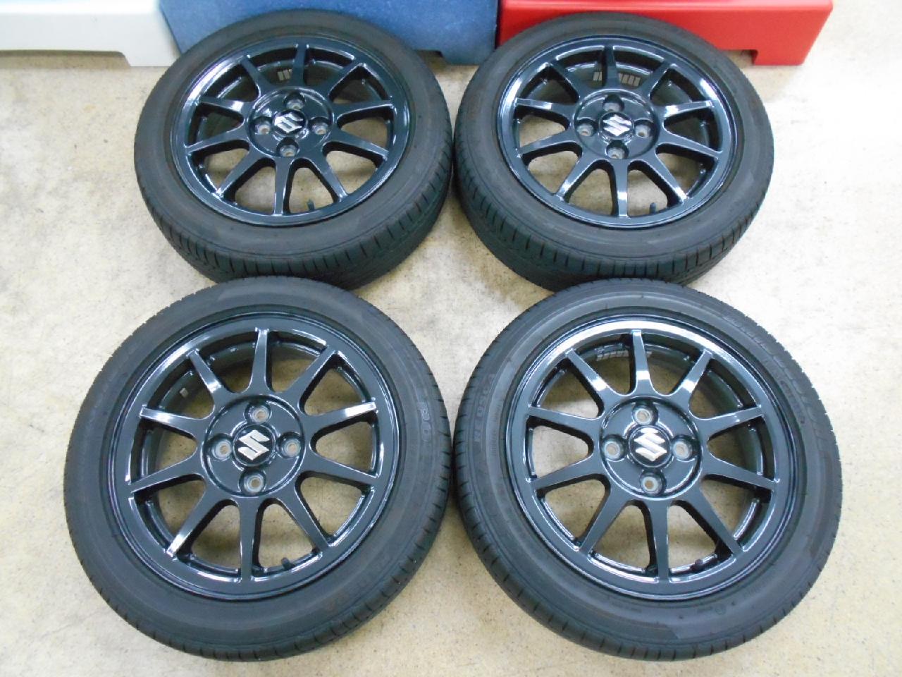 SUZUKI アルトワークス純正 + BRIDGESTONE POTENZA RE050A 75V | カー用品 タイヤホイールセット 15インチタイヤホイールセットを通販で購入する | 中古 ...