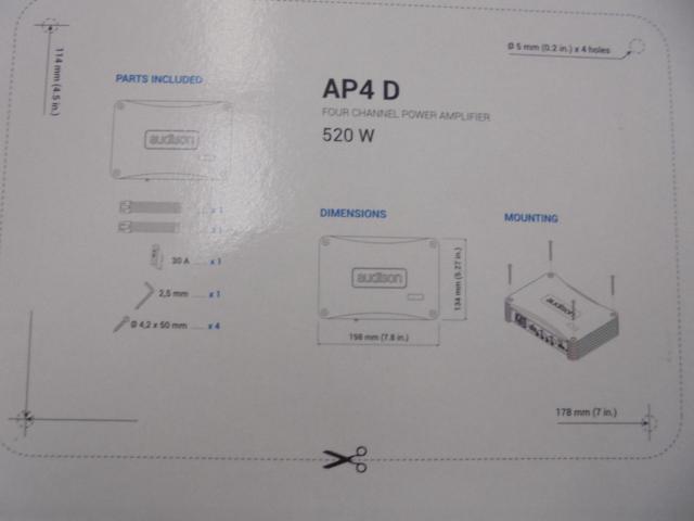 AUDISON Prima AP4D 70W×4ch パワーアンプ | カー用品 アンプの通販 | アップガレージ 中古カー＆バイク用品の買取・販売専門店