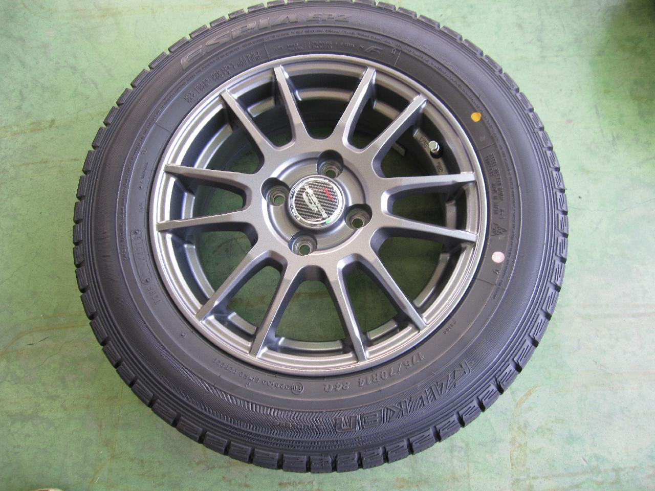 A-TECH(エーテック) SCHNEIDER(シュナイダー) ST26 + FALKEN(ファルケン) ESPIA EPZ | カー用品 スタッドレスタイヤホイールセット 14インチ ...